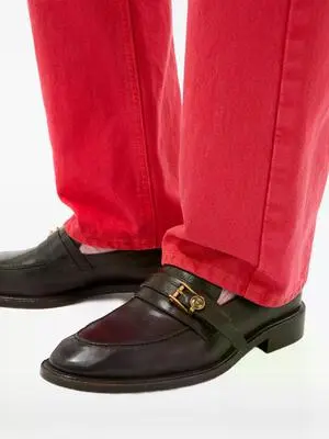Versace Primo Leather Loafers