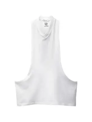 Versace Stretch Cotton-jersey Tank Top - White
