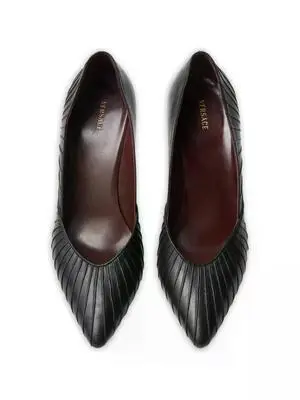 Versace Leather Pumps - Black