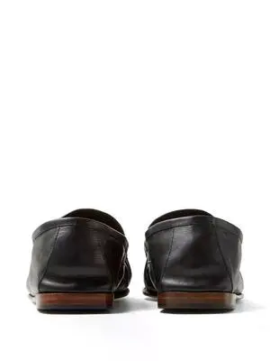 Versace Guanto Leather Driving Loafers