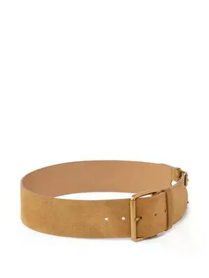 Pinko Buckle Leather Belt - Neutrals