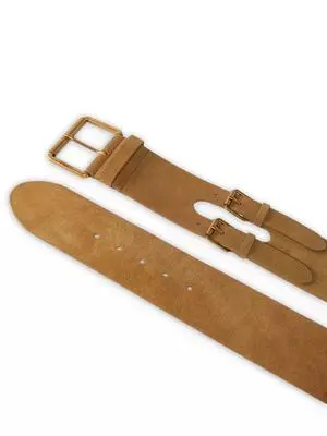 Pinko Buckle Leather Belt - Neutrals