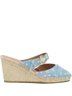 MALONE SOULIERS Farah Floral Wedge Espadrilles