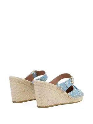 MALONE SOULIERS Farah Floral Wedge Espadrilles