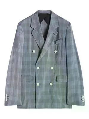 LANVIN Double-breasted Checked Blazer