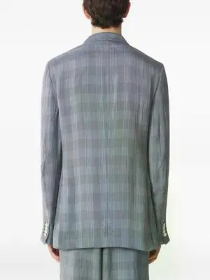 LANVIN Double-breasted Checked Blazer