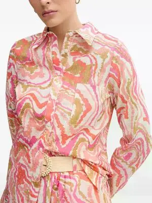 LA PETITE FRANÇAISE Patterned Buttoned Shirt