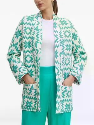 LA PETITE FRANÇAISE Video Geometric-pattern Jacket - Green