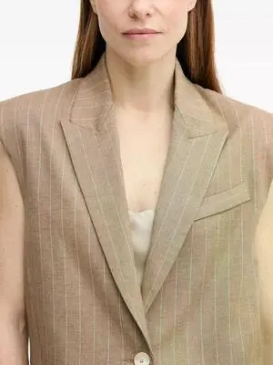 LA PETITE FRANÇAISE Valmy Pinstripe Waistcoat