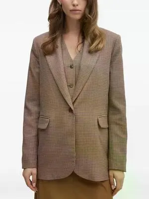 LA PETITE FRANÇAISE Vaillante Houndstooth Blazer