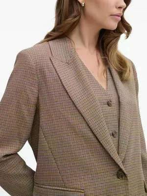 LA PETITE FRANÇAISE Vaillante Houndstooth Blazer