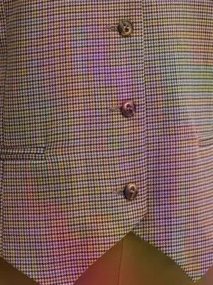 LA PETITE FRANÇAISE Houndstooth Waistcoat