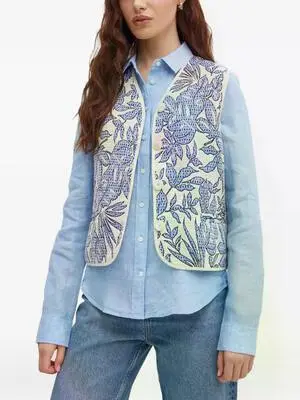 LA PETITE FRANÇAISE Floral Print Waistcoat
