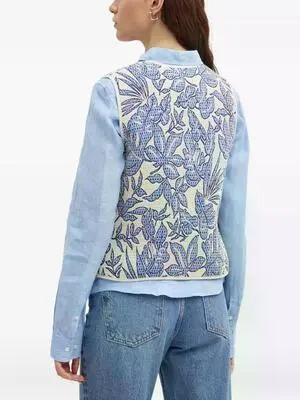 LA PETITE FRANÇAISE Floral Print Waistcoat