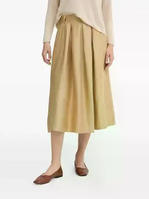 LA PETITE FRANÇAISE Josephine Pleated Midi Skirt