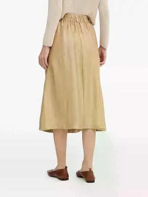LA PETITE FRANÇAISE Josephine Pleated Midi Skirt