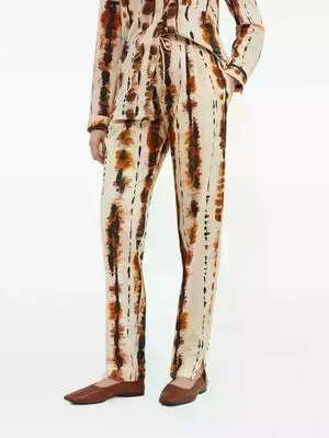LA PETITE FRANÇAISE Tie-dye Drawstring Trousers