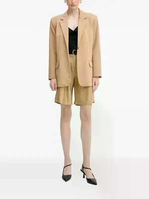 LA PETITE FRANÇAISE Pleated Tailored Shorts