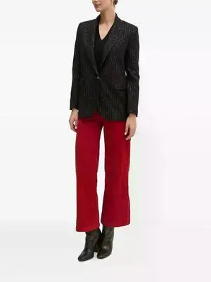 LA PETITE FRANÇAISE Striped Button Blazer