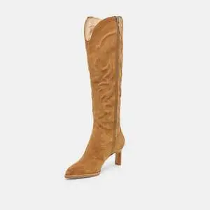 DOLCEVITA Alisa Knee High Boots - Lt Brown Suede
