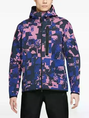 Nike Patterned Hoodie - Blue