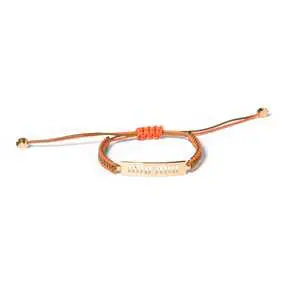 Miu Miu Cotton And Metal Bracelet - Gold/olive/orange