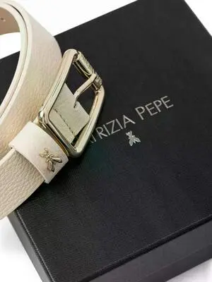 Patrizia Pepe Buckle Logo Belt - Neutrals