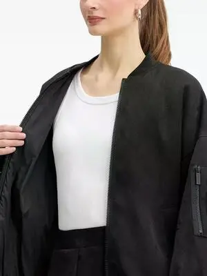 Armani Exchange Ruffled Bomber Jacket