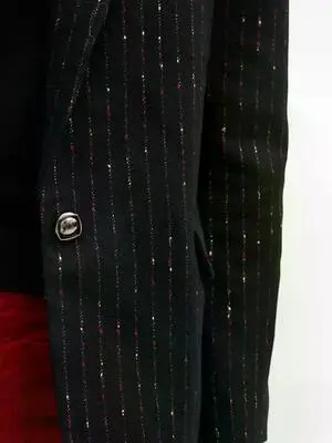 LA PETITE FRANÇAISE Striped Button Blazer
