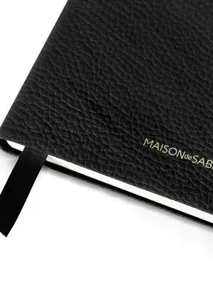 MAISON DE SABRE Leather Notebook - Black