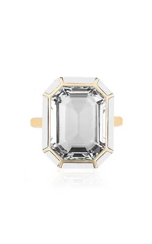 Goshwara 18k Yellow Gold Emerald-cut Ring - White