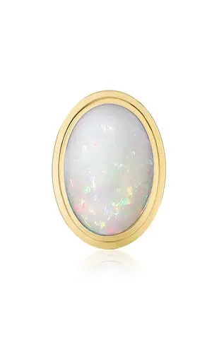 Goshwara 18k Yellow Gold Opal Ring - White
