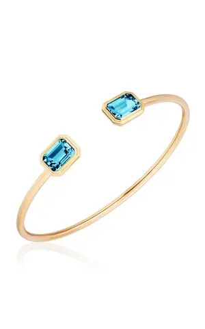 Goshwara 18k Yellow Gold Topaz Bracelet - Blue