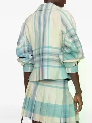 Burberry Cropped Check Ladybrook Trench Jacket