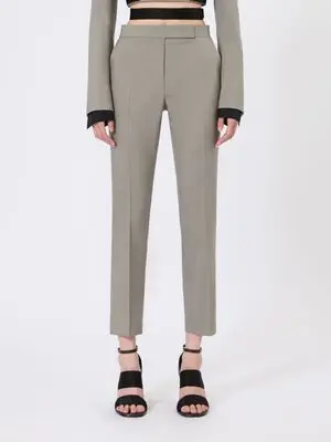 Max Mara Slim-fit Wool, Mohair, And Silk Trousers