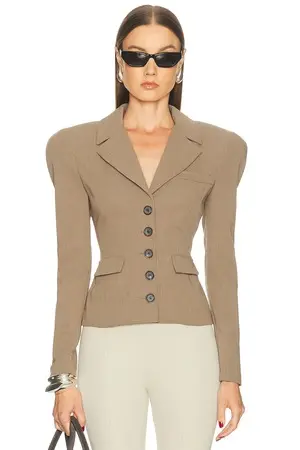Magda Butrym Tailored Blazer - Beige