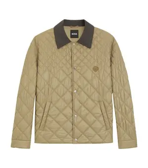 BOSS Water-repellent Quilted Field Jacket - Beige