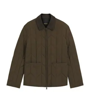 BOSS Padded Field Jacket - Green