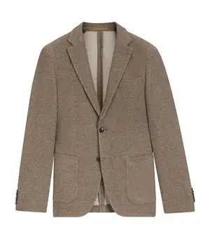 BOSS Cotton Slim Fit Blazer - Green