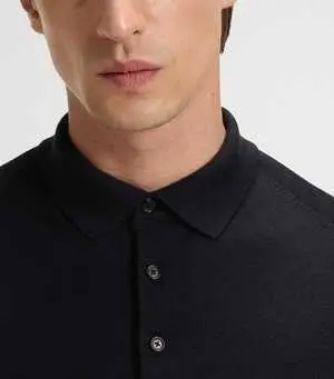 BOSS Wool-silk-cashmere Polo Sweater