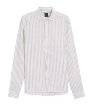 BOSS Linen Stripe Shirt