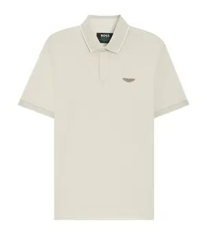 BOSS X Aston Martin Cotton-wool Polo Shirt - White