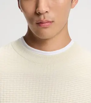 BOSS Cotton Textured Sweater
