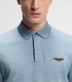 BOSS X Aston Martin Cotton-wool Polo Shirt - Blue