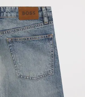 BOSS Stonewashed Straight Jeans