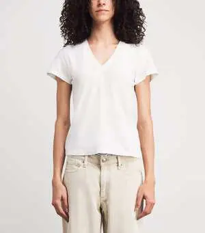 ME+EM Hemp-cotton V-neck T-shirt