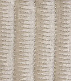 Emporio Armani Cotton Woven Jacquard Sweater - Beige