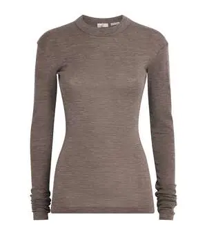 Bite Studios Merino Wool Long-sleeve T-shirt - Brown