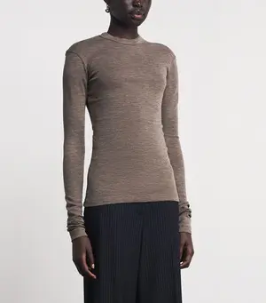 Bite Studios Merino Wool Long-sleeve T-shirt - Brown