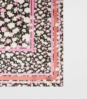 Max Mara Silk Floral Scarf - Pink